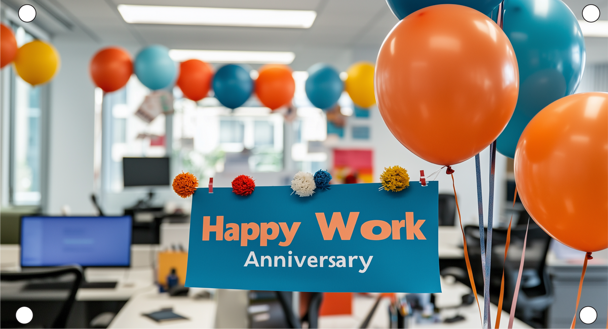 Work Anniversary Banner – DTF Transfers Your Way